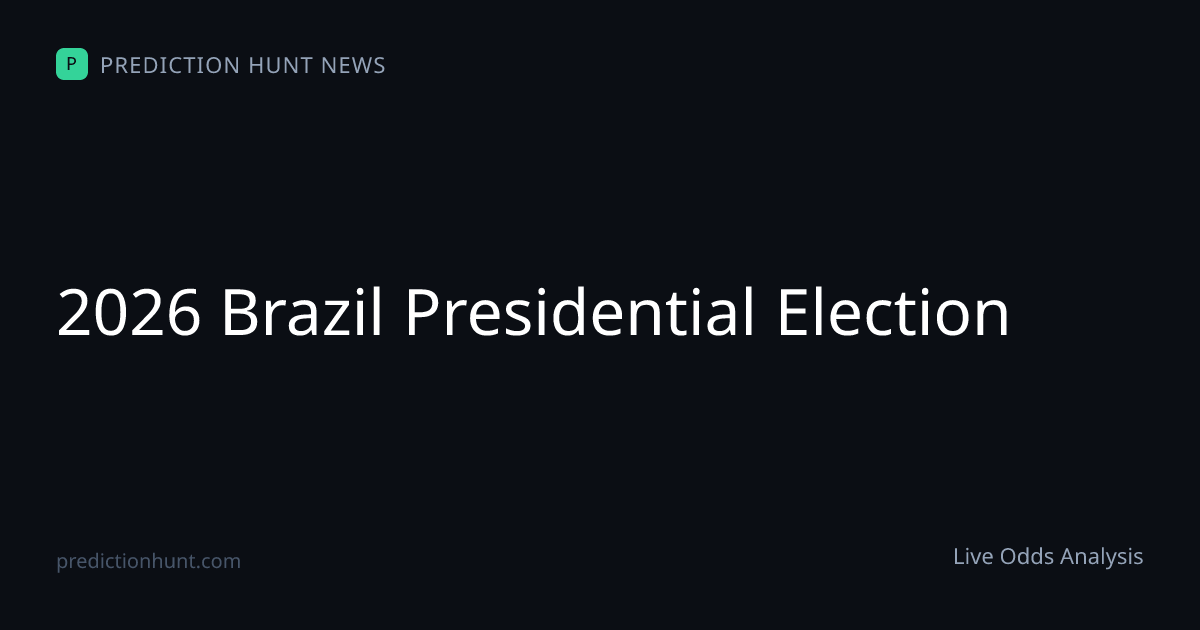 2026 Brazil Presidential Election — 53% Chance (Live)