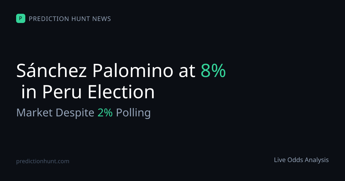 Sánchez Palomino at 8% in Peru Election Market Despite 2% Polling ...